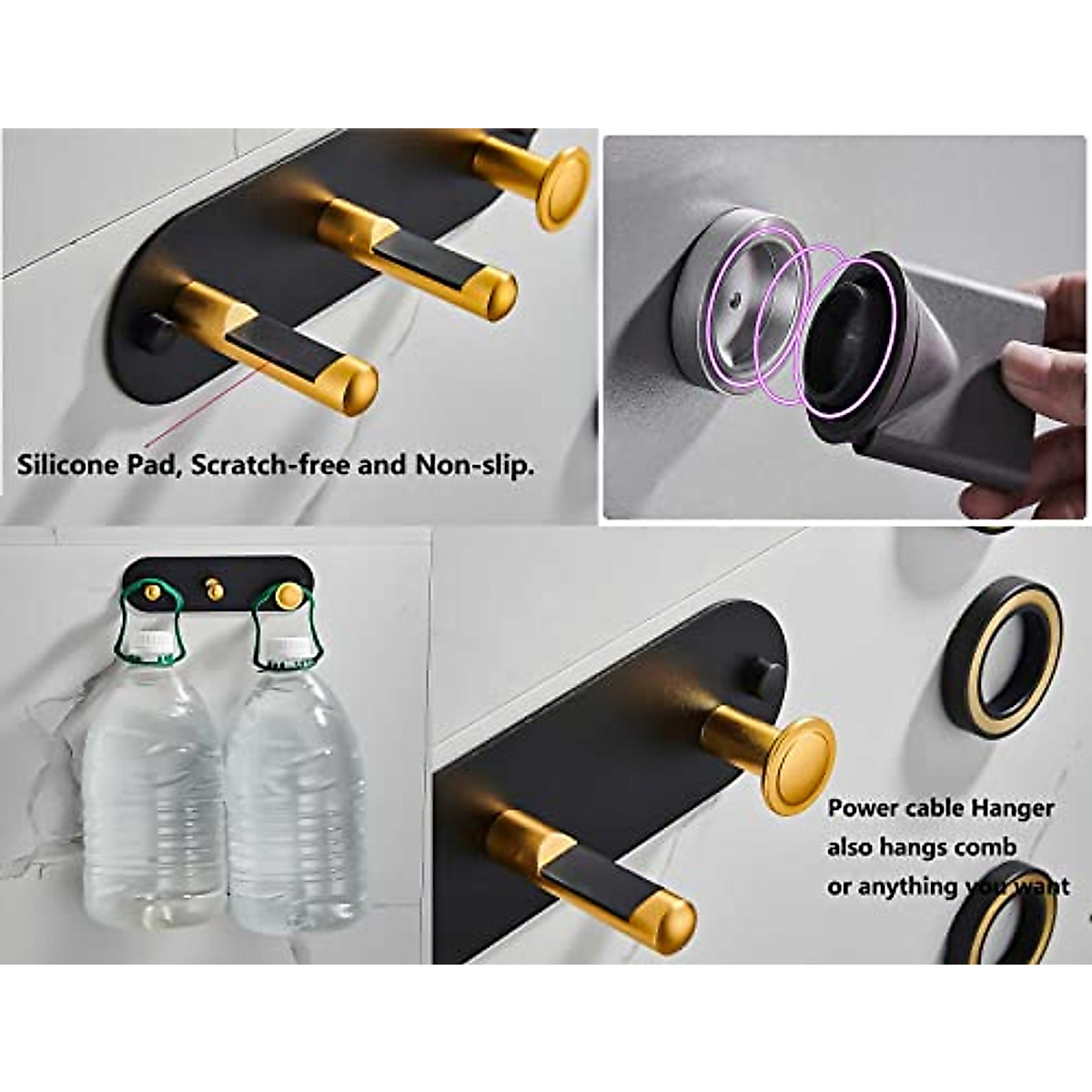 XINFlyy Wall-Mount Hair Dryer Holder Compatible with Dyson Supersonic, Aluminum Alloy