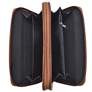 Western Style Cowgirl Fringe Concealed Purse Conchos Totes Country Women Handbag Shoulder Bags Wallet Set (1 Brown Set)