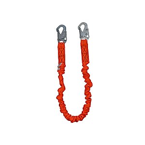 Safewaze FS88590 V-LINE Stretch Low Profile Energy Absorbing Lanyard w/Snap Hooks