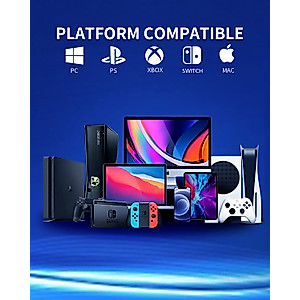 4-Port USB Hub for PS5, High-Speed USB Splitter USB 2.0 Hub USB Expander Adapter Extension for PS5/PS4/PS3, Xbox One/360, Xbox Series, Switch, PC, Tablet, Mac, Mouse, Keyboard with USB Station