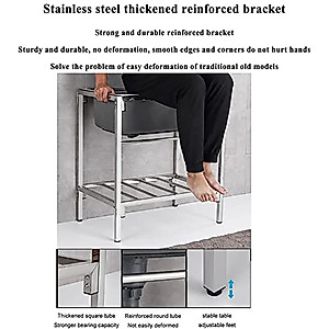 MARQI Kitchen Free Standing Sink 304 Stainless Steel Single Bowl Sink, Commercial Restaurant Sink with Faucet Drain Basket, Shelf, Towel Bar, for Garage, Laundry Room, Outdoor