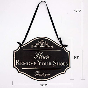 Funly mee Metal Wall Sign - remove shoes sign, please seat yourself sign
