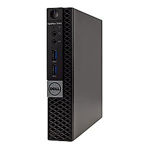 Dell Optiplex 7040 Micro Desktop Computer PC, Intel Quad Core i5, 16GB RAM, 512 GB SSD, Windows 10 Pro, New Periphio Webcam, Periphio Wireless Keyboard & Mouse (Renewed)