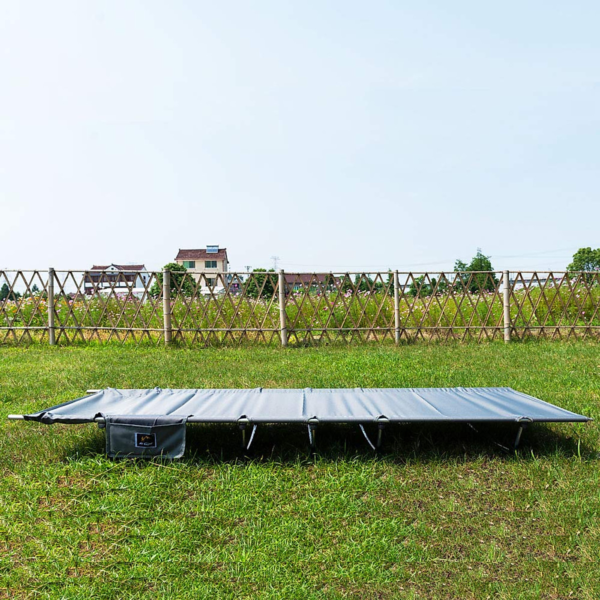 Ultralight Portable Folding Single Camp Tent Cot Bed Aluminium Alloy Metal Frame Heavy Duty Include Storage Bag for Indoor Outdoor Hiking Fishing Hunting Car Travel for Adult or Kids