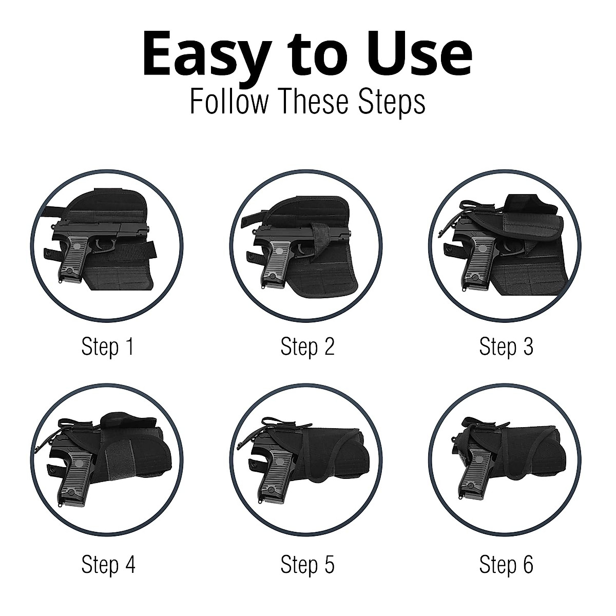 Drop Leg Holster, Thigh Holster, Tactical Holster, Leg Holster for Pistols, Universal Airsoft Right/Left, IWB/OWB 9mm Holster for Concealed Carry with Magazine Pouch - Black, Right Handed Drop Holster