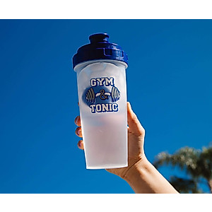 "Gym & Tonic" Plastic Shaker Bottle | Holds Ounces