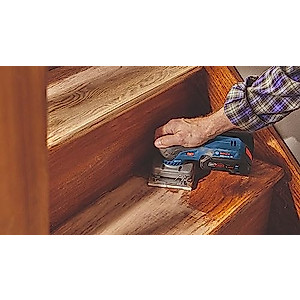 BOSCH GSS18V-40N 18V Brushless Sheet Orbital Finishing Sander with Dust Bag, 1/4 Sheet and 1/3 Sheet (Bare Tool)