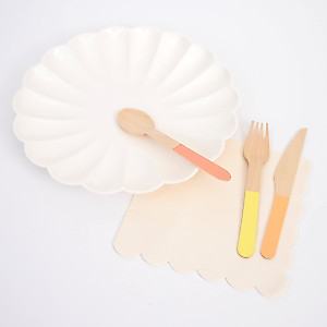 Meri Meri Neon Wooden Cutlery Set