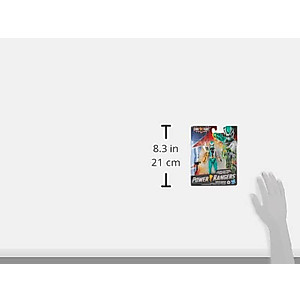 Power Rangers Dino Fury Green Ranger with Sprint Sleeve 6-Inch Action Figure Toy with Dino Fury Key, Chromafury Saber Accessory, Ages 4 and Up