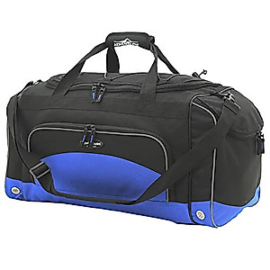 Travelers Club Gym Duffel and Accessory, Blue, 4 Piece Set