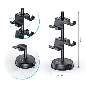 MANMUVIMO Desktop Controller Stand Holder with Anti-Slip Heavy Base Stable Suction Cup, Universal Controller Storage Display Stand for Desk Compatible with PS5/PS4/Xbox Series/Xbox One/Switch Pro