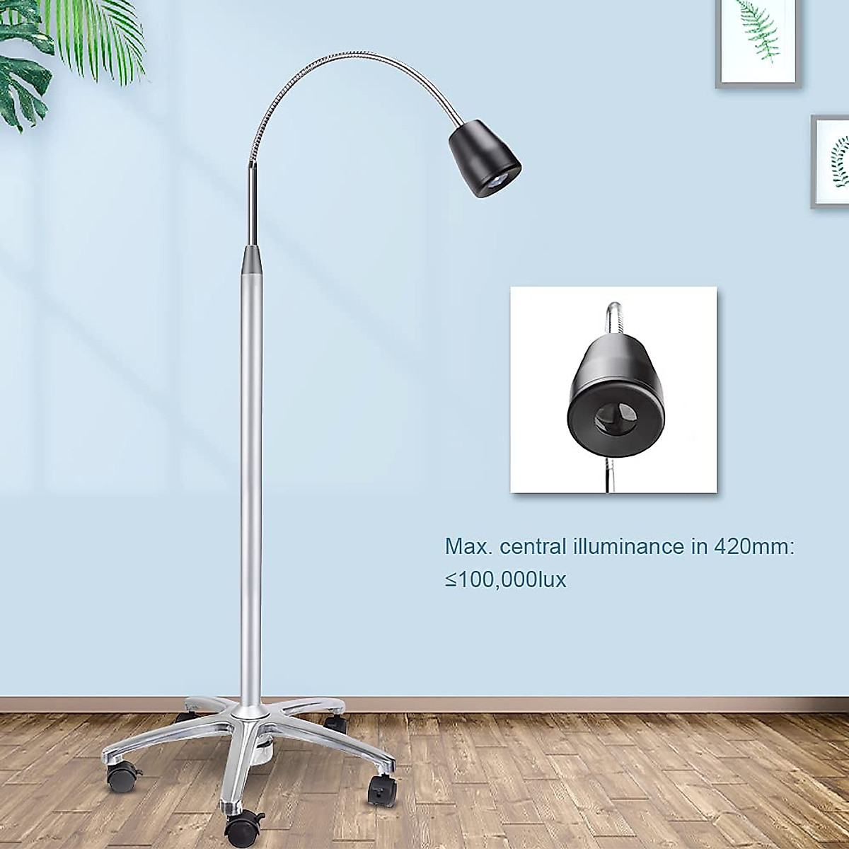 EustomA 3W LED Light Floor Mobile Type Portable Auxiliary Lamp LED Cold Lamp JD1100