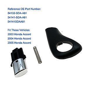 Syconeer Shift Shifter Button Knob Repair Kit with Spring for Honda Accord Replace 54132-SDA-A81 54141-SDA-A81 54141SDAA81