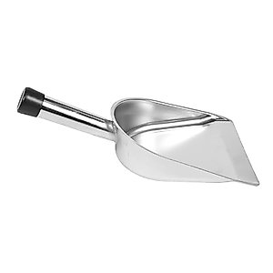 Outanaya 1pc Stainless Steel Dustpan Durable Garbage Sweeper Table Dustpan Brush Kitchen Cleaning Shovel Pans with Handle Industrial Dust Pan Useful Shovel Heavy Duty Dust Pan Black Plastic