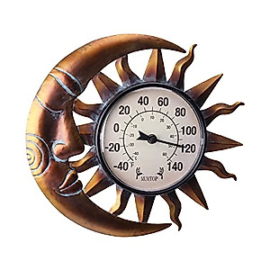 Outdoor Thermometer Decorative Garden Stakes Thermometer Metal Garden Decor for Lawn Yard Pathway Patio Decorations