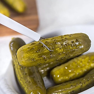 Pickle Pincher Pickle Picker Fork,8inch Flexible Olive Pepper Food Grabber