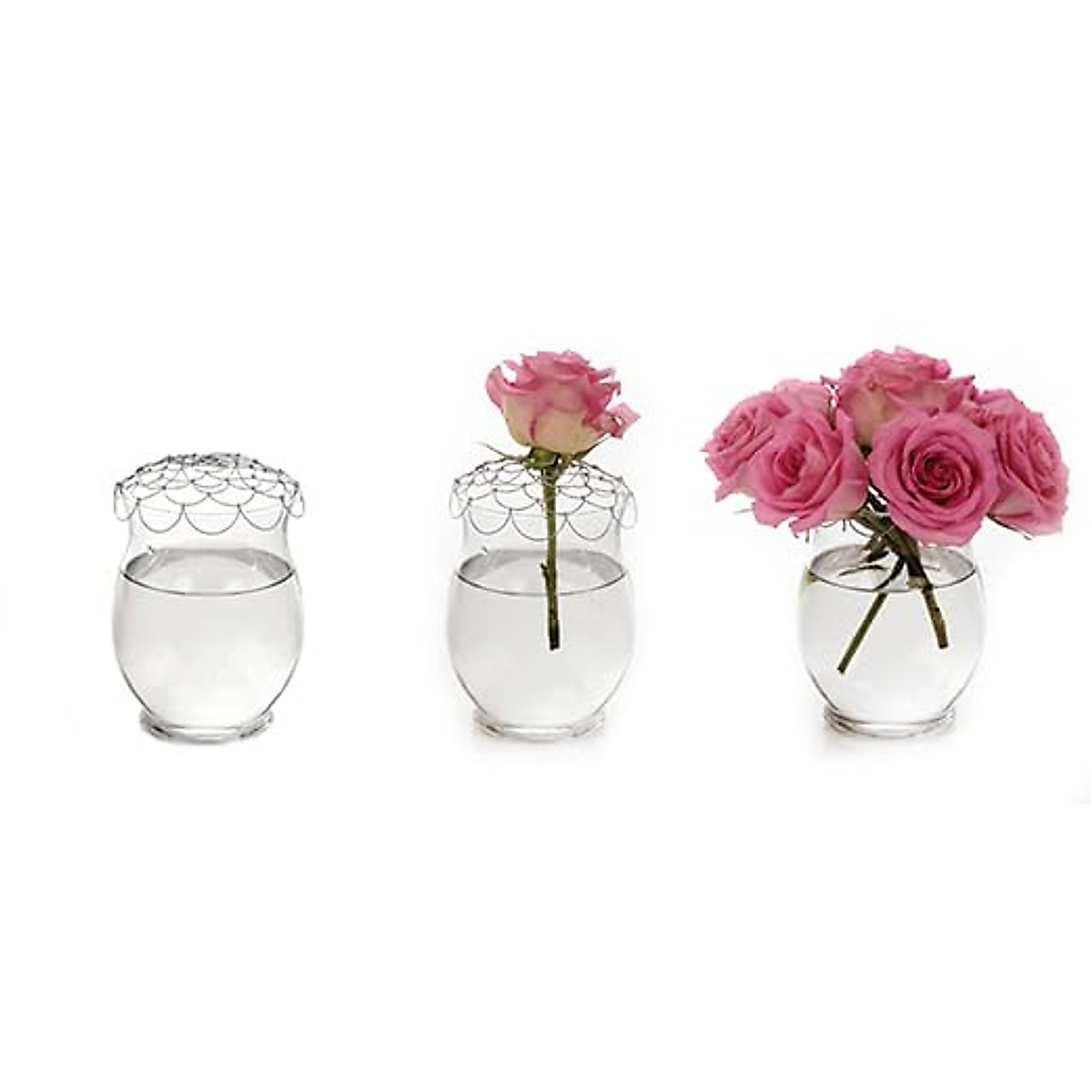 Easy Arranger 3 Pack Wire Flower Arranging Tool- Flower Frog, Reusable, Bendable Flower Grid