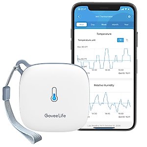 GoveeLife Smart Hygrometer Thermometer, WiFi Temperature Monitor H5179, Humidity Sensor with App Alert, 2 Years Data Storage Export, Wireless Room Thermometer Indoor for Home, Greenhouse, RV