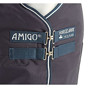 Horseware Ireland Amigo Bravo 12 Heavy 400g Horse Turnout Blanket Navy/Navy 69