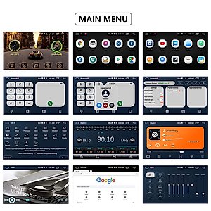 Hikity Android 13 Double Din Car Stereo 7 Inch Touch Screen Car Radio GPS Navigation WiFi Bluetooth FM Radio Mirror Link for iOS/Android Phones, with 12 Led Lights AHD Rear View Camera Mic