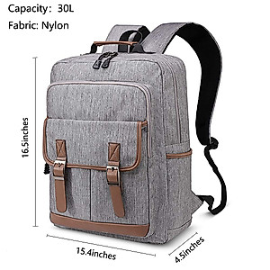 DYJ Vintage Laptop Backpack for Women Men,Business Bag Fashion Casual Daypacks Backpack