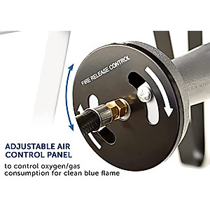 Flame King Heavy Duty 200K BTU, 0-20 PSI, Propane Gas Single Burner Bayou Cooker Outdoor Stove for Home Brewing, Turkey Fry, Maple Syrup Prep, Cajun Cooking