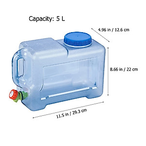 ABOOFAN Camping Water Container Water Storage Container with Spigot Portable Large Water Tank Hiking Water Bucket for Outdoor Camping Picnic Hiking Car Driving