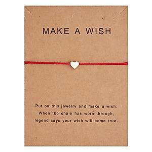 JczR.Y Matching Couples Bracelets Set Pulseras Para Parejas De Novios Attract Heart Couple Bracelet Mutual Attraction Wishing Heart Bracelet for Him And Her Women (black+red heart)