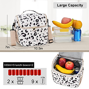 MAXTOP Lunch Bag for Women Insulated Lunch Box with Adjustable Shoulder Strap Reusable Lunch Tote Leakproof Thermal Cooler Bag for Work Camping Picnic