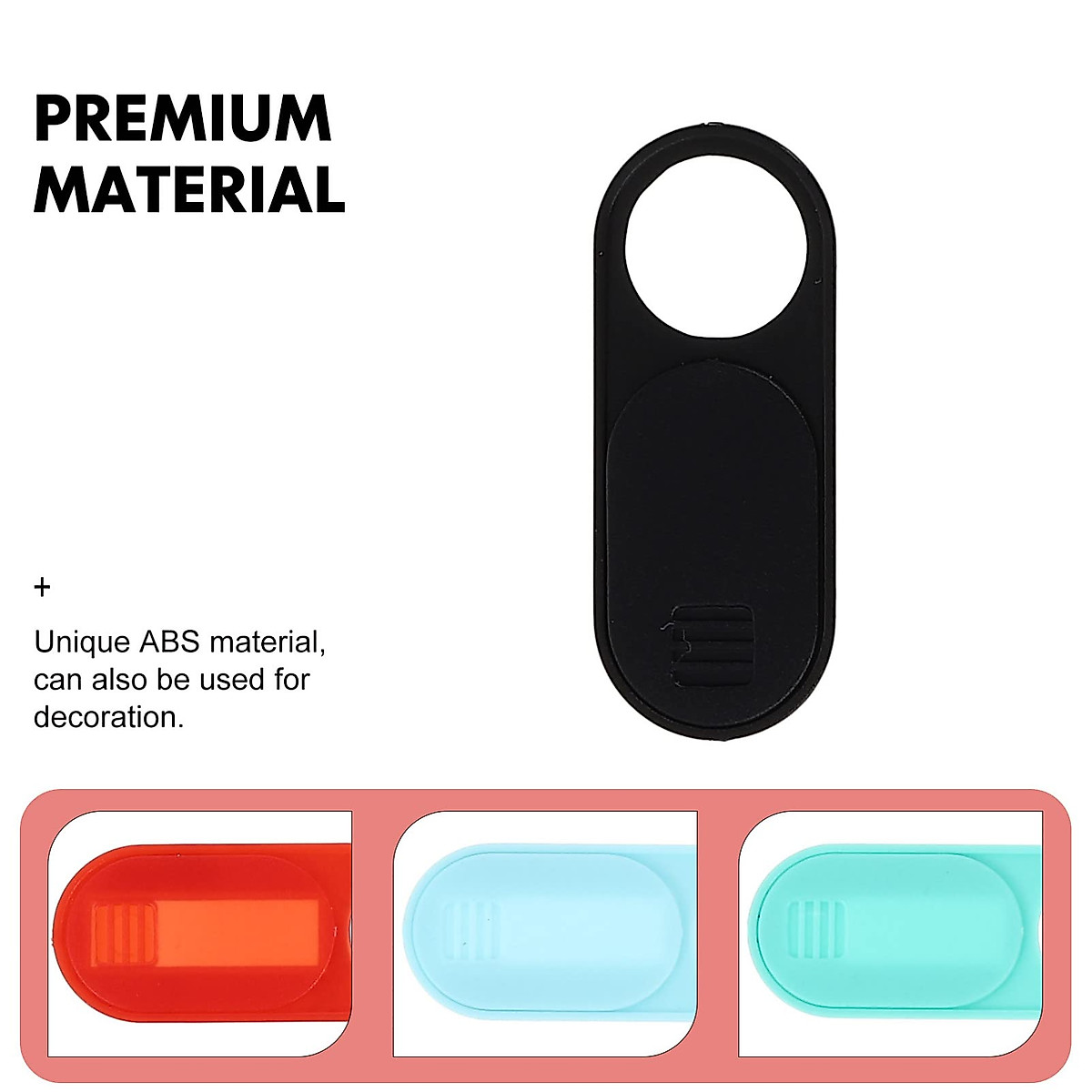 Abaodam 12PCS Phone Camera Cover Slide Plastic Laptop Webcam Covers Webcam Lens Protectors for Computers Cameras Mobile (Assorted Color)