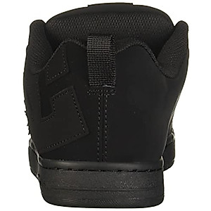DC Men's Court Graffik Skate Shoe, Black/Black/Black, 10 D D US