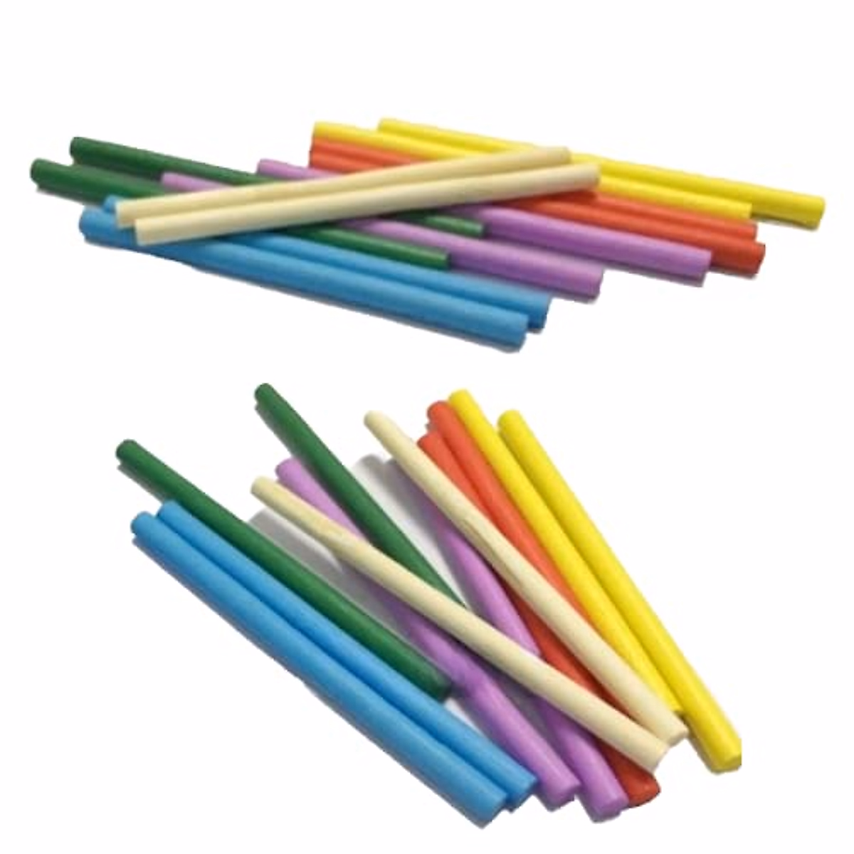 YANQIN 50 pcs Bird Chewing Toys-Colorful Natural Wood Bird Toy Set-Small Pet Foot Talon Toy for Parrots, Parakeets, Cockatiels, Lovebird, Budgie, Conures Random Color