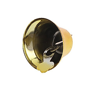 Dft 10PCS Multi-Color Pet Bird Bells Wind Chimes for Parrot Toy DIY Stainless Steel