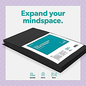 Mindspace Dual Laundry Hamper with Lid and Removable Mesh Liners, Extra Large Sorted Laundry Bin for Bathroom, Bedroom, Dorm, Apartment - Black, Oxford Collection, Double