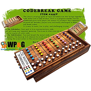 Codebreak Game Top Strategy Wooden Board Games for Age 12+ and Adults