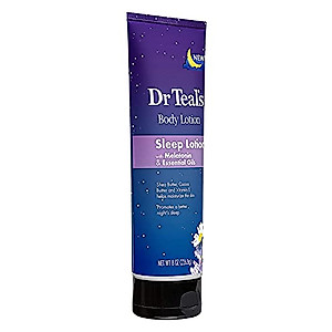 Dr Teal's Foaming Bath and Lotion Mothers Day Gift Set (2 Pack, 42oz Total) - 34oz Relax & Relief Eucalyptus & Spearmint Foaming Bath, 8oz Nighttime Therapy Melatonin Body Lotion - at Home Spa Kit