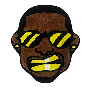 HYPEECE Angry Swag Man Rug, Hypebeast Rug Cool Rugs for Bedroom Aesthetic, High-Pile Soft Flocking Cool Room Decor for Guys, Funky Rug Y2k Rug for Living Room 24”×28” (Swag Man)