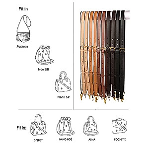 GOXTECH Vachetta Leather Adjustable Crossbody Strap for ， women's crossbody handbags (Beige)