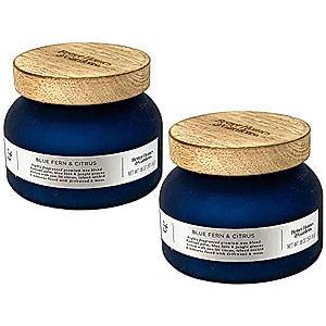 Better Homes and Gardens 18oz Scented Candle, Blue Fern and Citrus 2-Pack