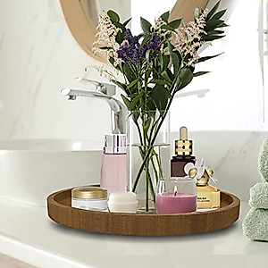 Lazy Susan Turntable Cabinet Organizer, Wood Kitchen Turntable Storage Organizer for Kitchen Cabinets, Pantry, Refrigerator, Counter top, Spinning Counter Storage Organization