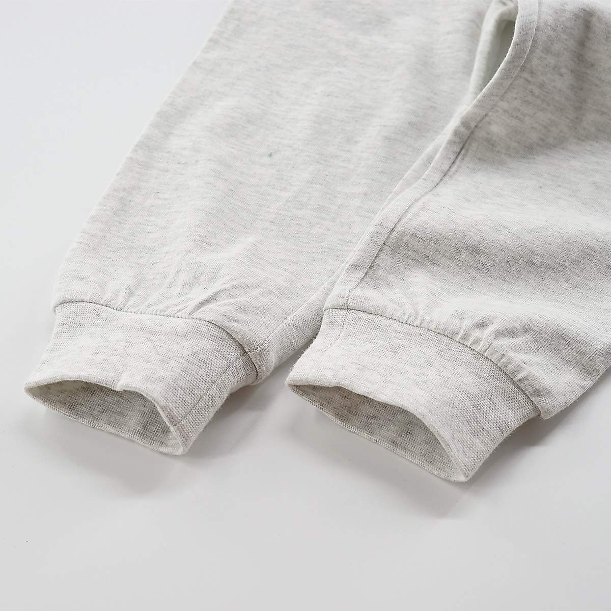 QGAKAGO Toddler Baby Boys Girls Active Jogger Pants Cotton Pure Color Rocket Sweatpants with Drawstring 1-6T (18-24 Months,2 Pack(Light Grey+Red))