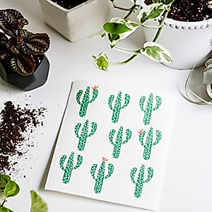 Ecoloie Swedish Sponge Reusable Dishcloth Cacti 6.5 x 8 inches, Set of 2