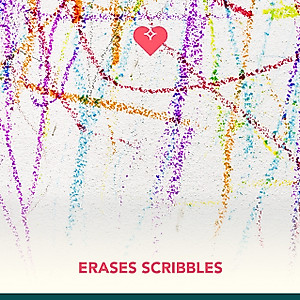 Clean Of Hearts Mystical Erase Pads for Cleaning x 8 - Ultra Compressed and Textured - Heart-Shaped White Sponges 8 Pack - Durable Floor Cleaner Pad Or Scuff Stain Remover for All Surfaces Kitchens