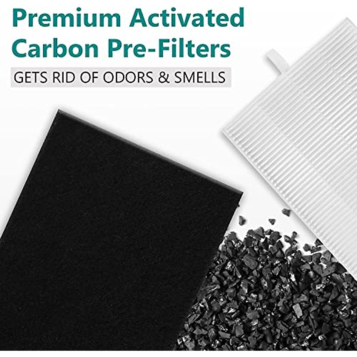 MIFLUS HPA300 HEPA R Filters and Activated Carbon Pre-Filters（6R+8A）Compatible for Honey-well Air Puri fier