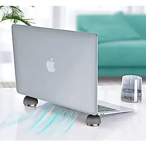 Laptop Cooling Pad,Portable Magnetic Laptop Cooling Stand Laptop Computer Small Invisible Cooler Ball (Dark Grey)