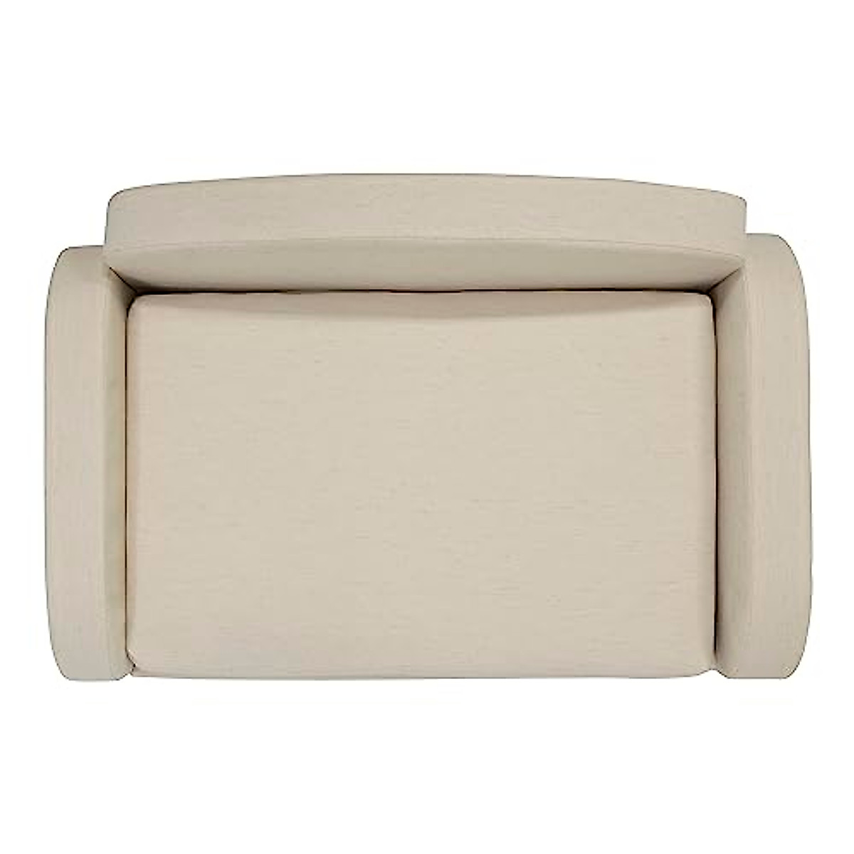 Paws & Purrs Modern Pet Sofa 31.5" Wide Low Back Lounging Bed with Removable Mattress Cover in Espresso/Oatmeal