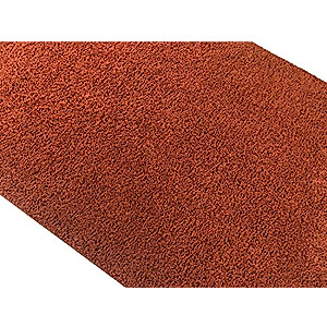 Shaggy Collection Solid Color Shag Area Rugs (Burnt Orange, 5'x7') (4097)