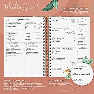 PLANBERRY Large Weekly Planner Premium – Undated Life & Budget Planner – Organizer & Productivity Journal, 8x10.4″ (African Terracotta)