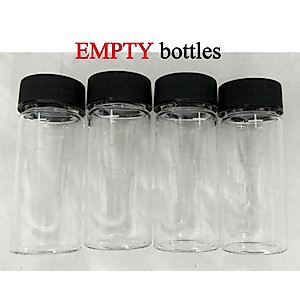 YFYIQI Turbidimeter Solution Bottles for SGZ-B Series Turbidity Meter with 4 Empty 25 * 60mm Glass Sample Bottles