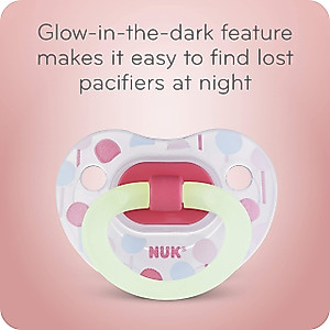 NUK Orthodontic Pacifiers, Boy, 0-6 Months, Blue (Pack of 2)